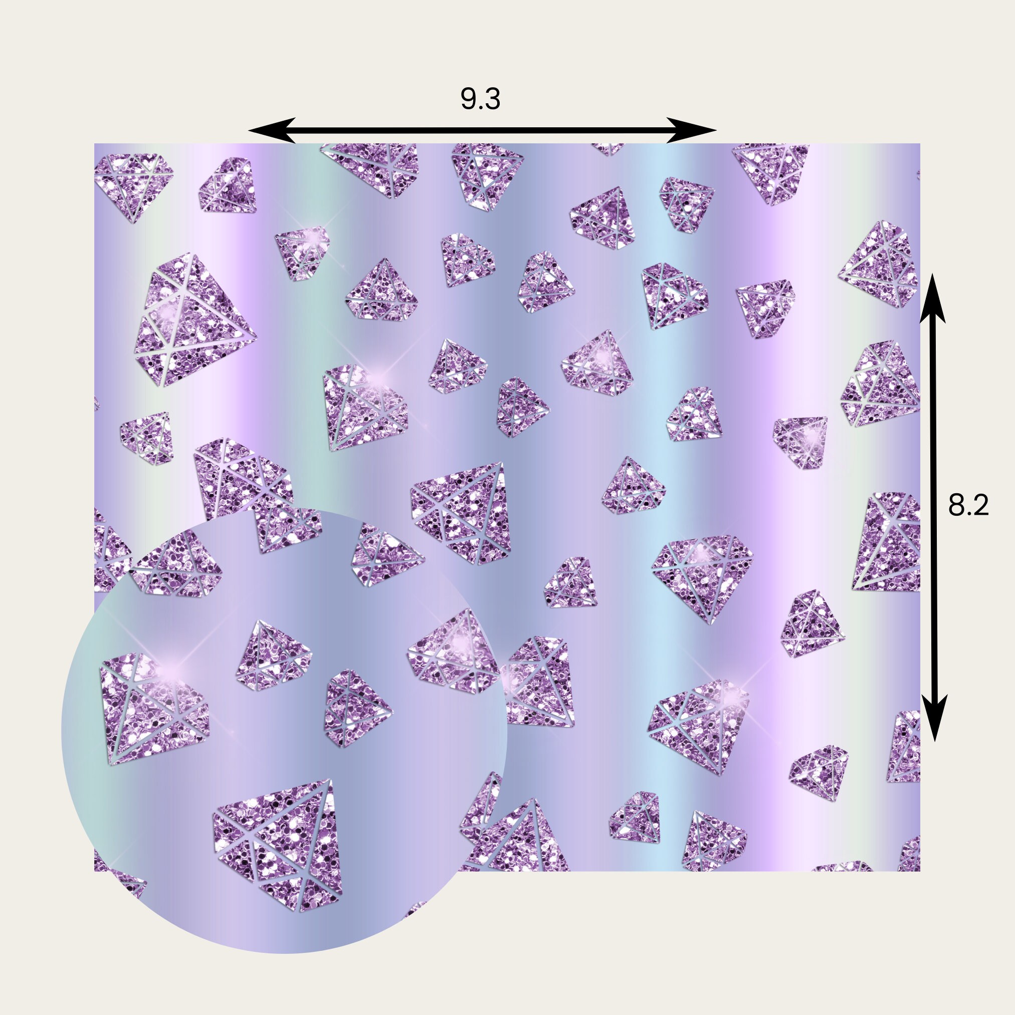 Ombré Purple Diamond Tumbler Wrap/diamond Sublimation/diamond Png/boss ...