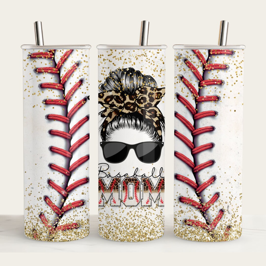 Glam Baseball Mom Tumbler Wrap: Sublimation Design (PNG) - Etsy