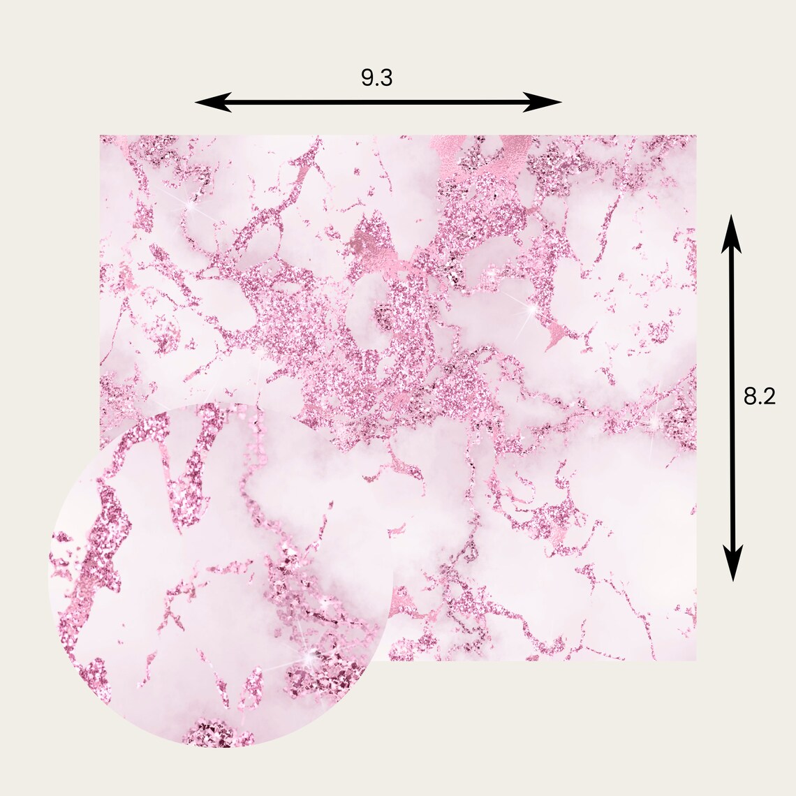 Pink Metallic Marble Tumbler Template Wrap / Bridesmaids Glam Tumbler ...