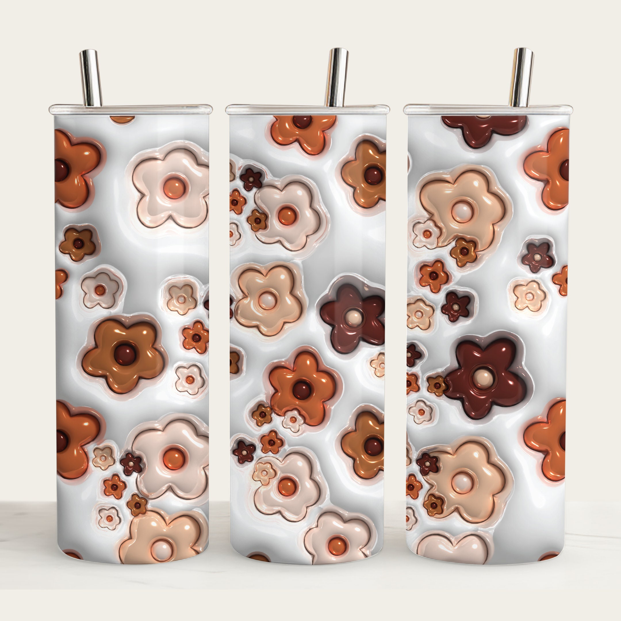 3-D Puff Inflated Retro Tumbler Wrap / Sublimation / Straight 20oz ...