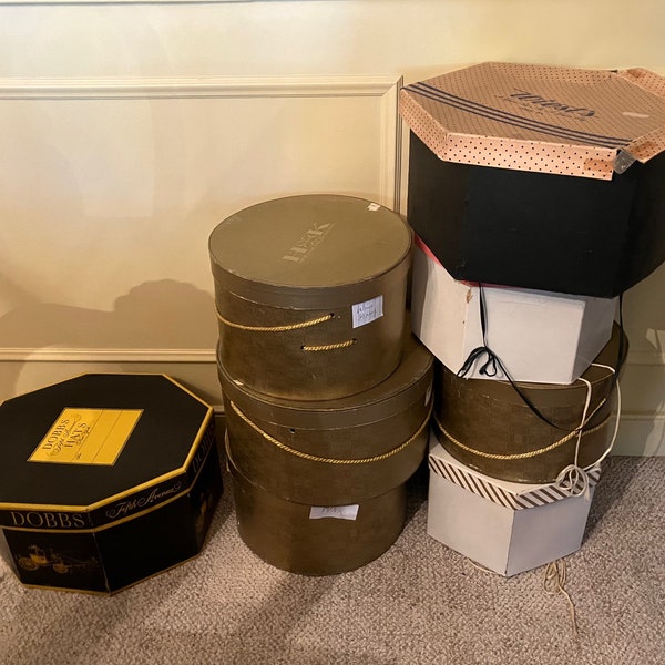 Vintage Hat Box - Etsy