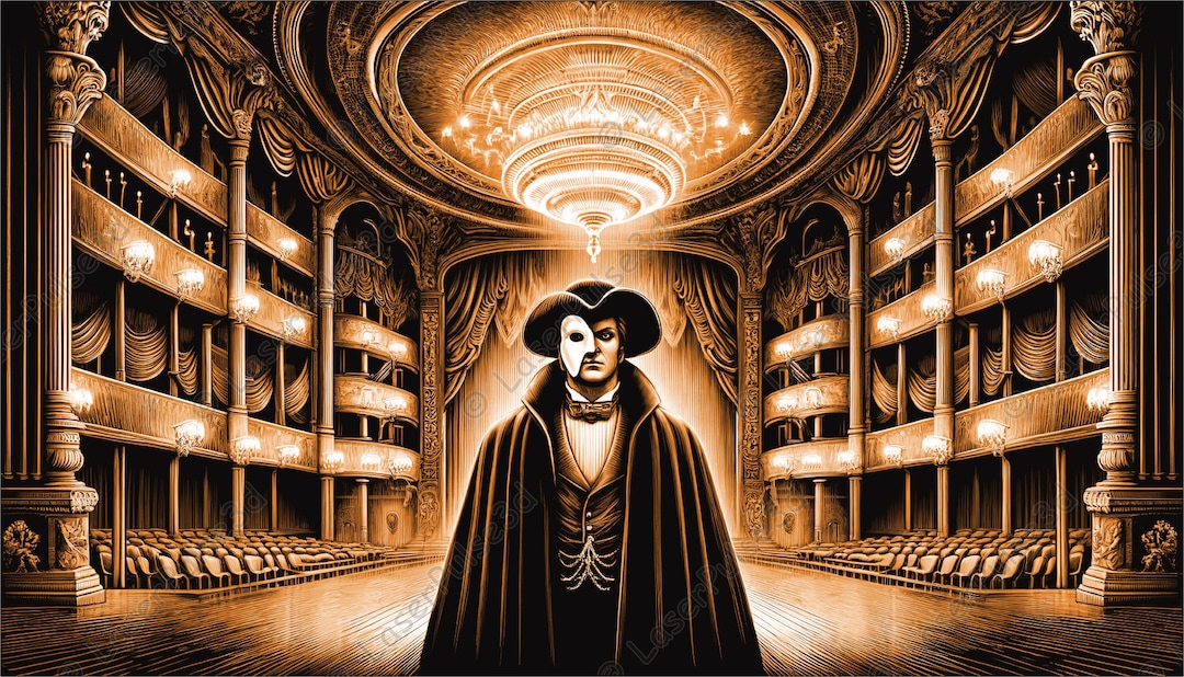 Scary Opera Singer Laser Engrave Image | Laser Burn PNG File | 3D Laser ...
