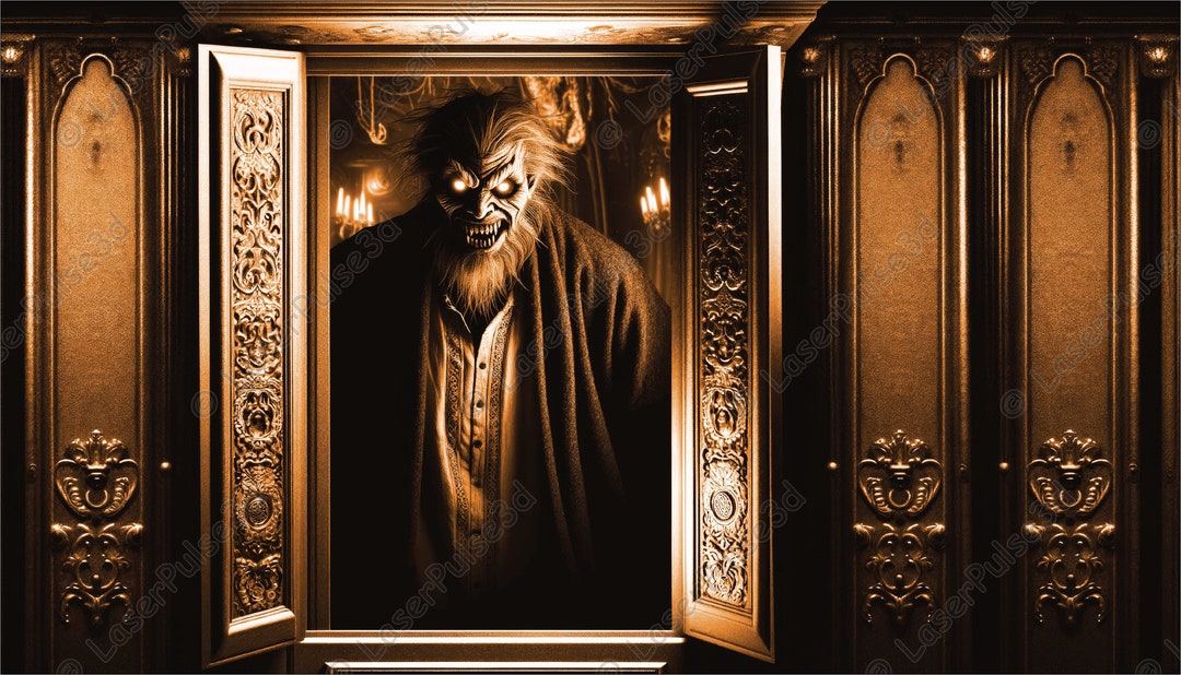 The Boogeyman Laser Engrave Image | Laser Burn PNG File | 3D Laser ...
