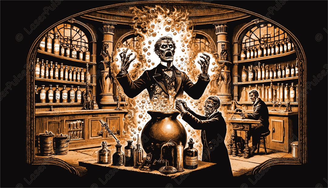 Scientist Laser Engrave Image | Laser Burn PNG File | 3D Laser Ready ...