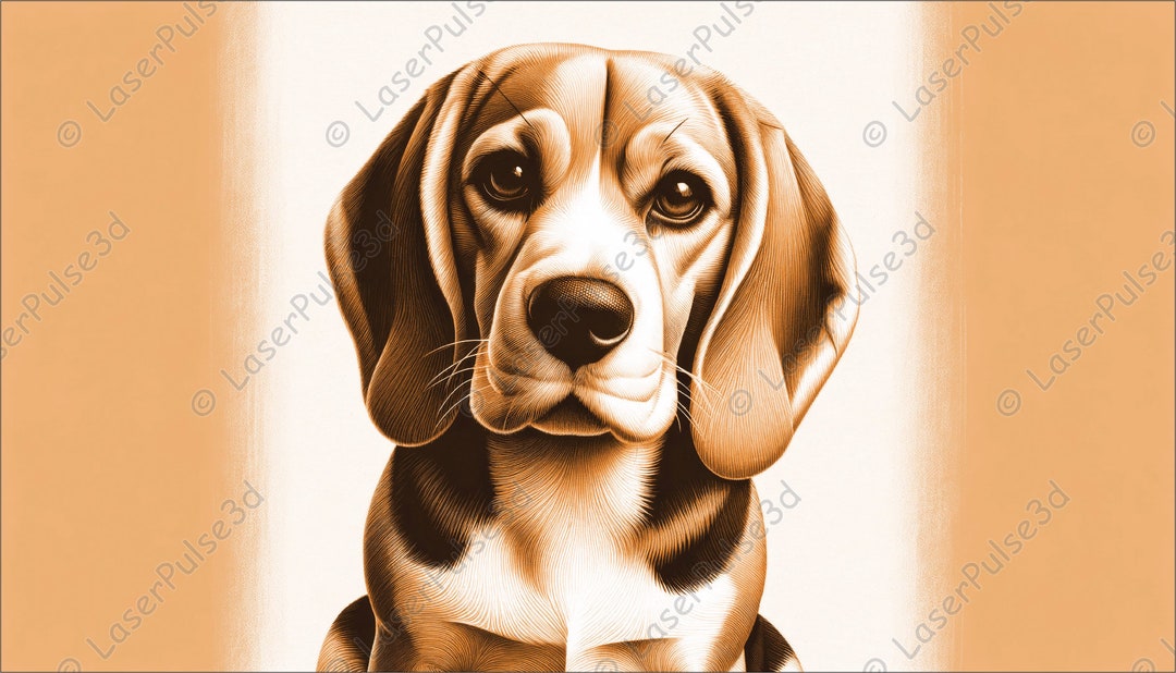 Beagle Laser Engrave Image | Laser Burn PNG File | 3D Laser Ready File ...