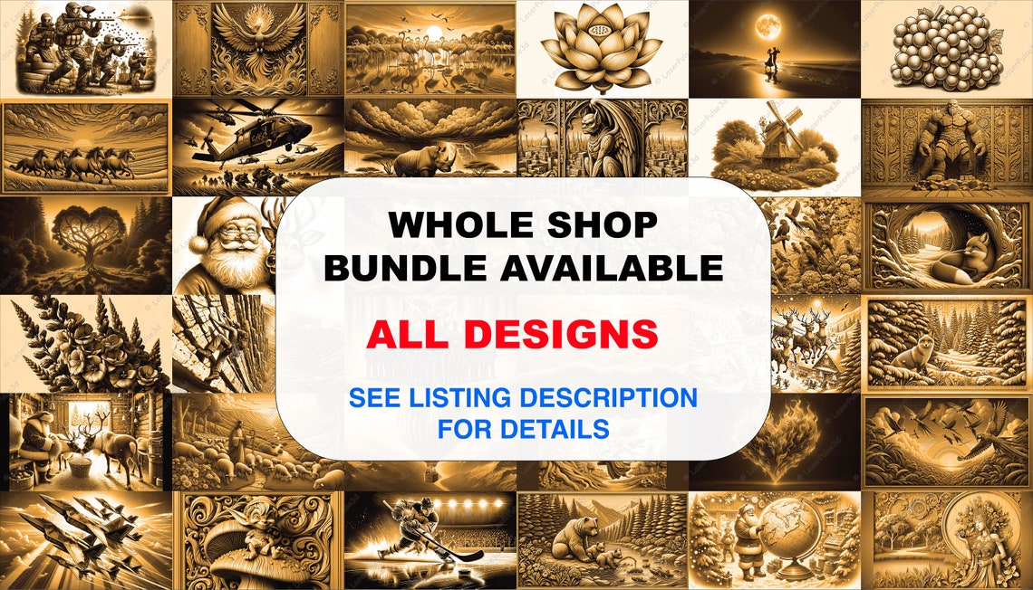 Santa on Sleigh Laser Engrave Image | Laser Burn PNG File | 3D Laser ...