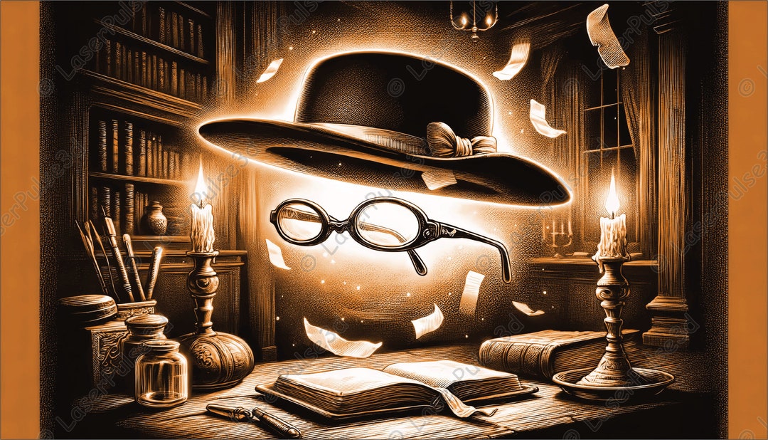 Invisible Scientist in Office Laser Engrave Image | Laser Burn PNG File ...