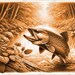 Walleye Pike Laser Engrave Image Laser Burn PNG File 3D Laser Ready ...