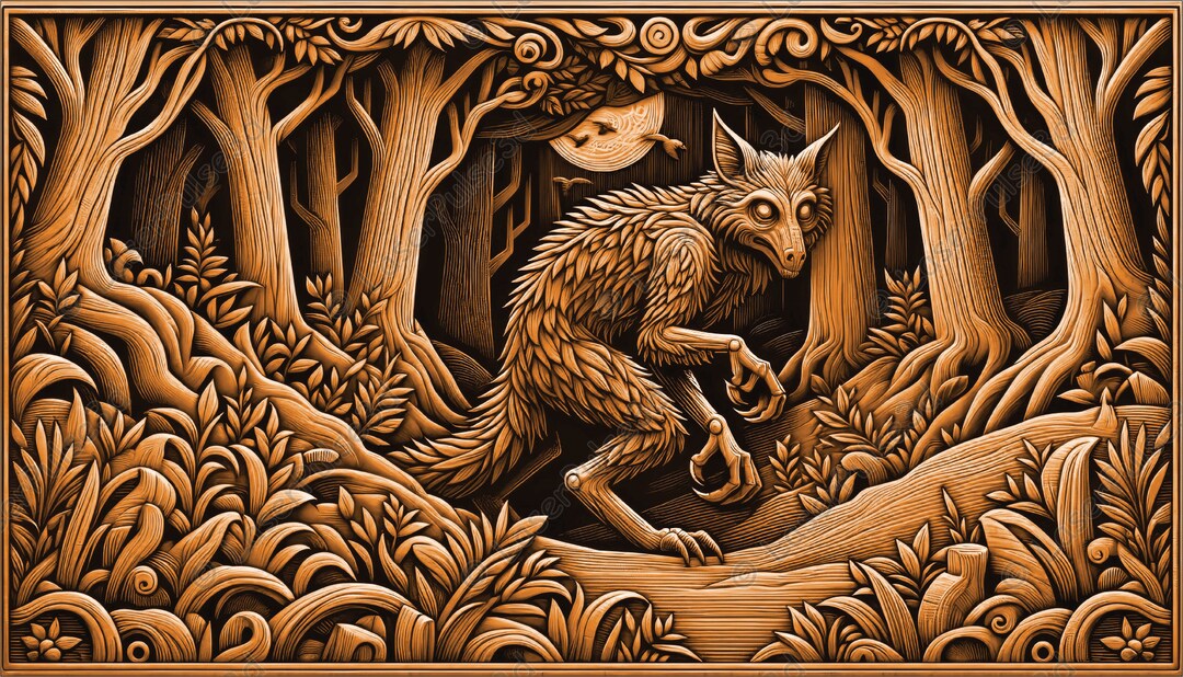 Chupacabra Laser Engrave Image | Laser Burn PNG File | 3D Laser Ready ...