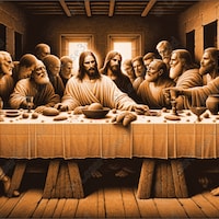 Last Supper Laser Engraving PNG | Jesus Christ Digital Art | Religious ...