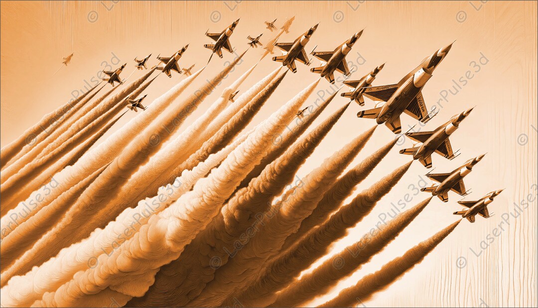 Fighter Jets Laser Engrave Image | Laser Burn PNG File | 3D Laser Ready ...