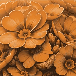 Primrose Flower Laser Engrave Image | Laser Burn PNG File | 3D Laser ...