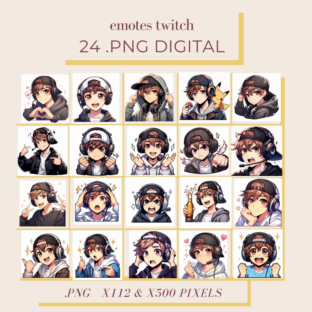 Twitch Emotes, Discord Emotes, Chibi Emotes, Boy Emotes, Anime Emotes ...