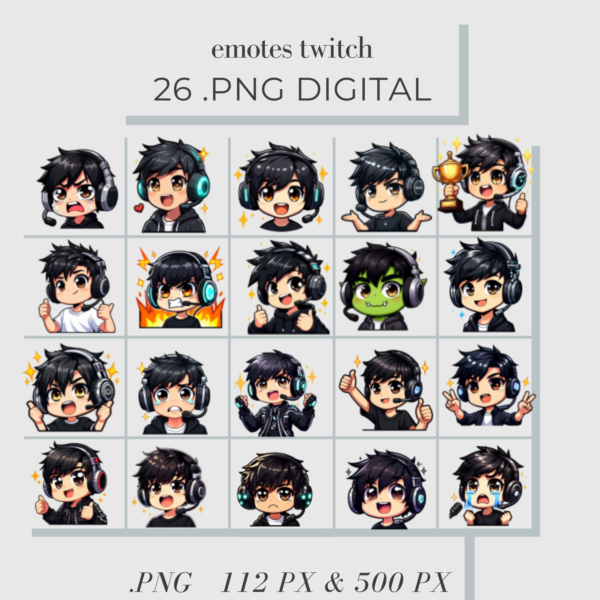 Twitch Emotes, Black Hair Guy, Brunette Boy, Black Eyes, Tiktok Emotes ...