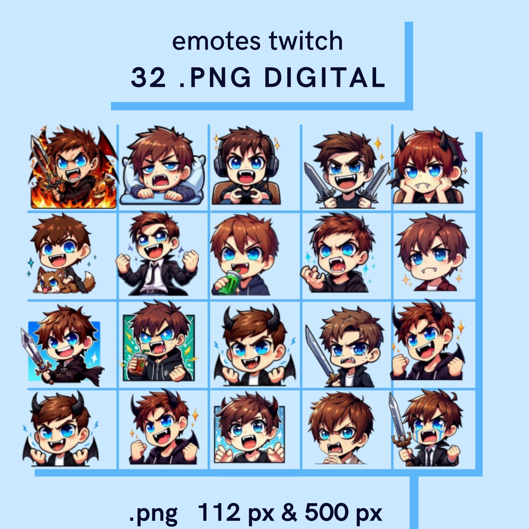 Brown Hair Guy With Fangs Emotes Twitch, Discord, Youtube, Tiktok ...