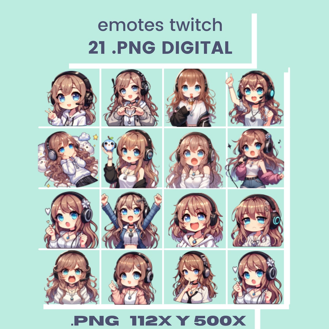 Twitch Emotes, Discord Emotes, Cute Emotes,girl Emotes, Anime Emotes ...
