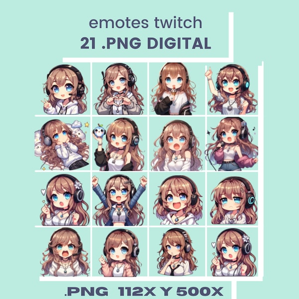 Anime Emotes for Tiktok - Etsy UK