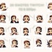 Brown Hair Guy With Beard Emotes Twitch, Discord, Youtube. Chibi Twitch ...