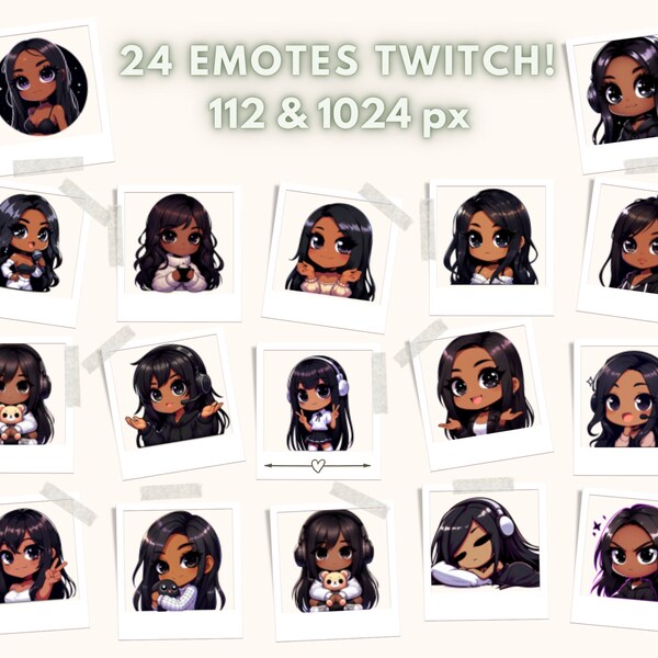 Black Girl Emotes Discord - Etsy UK