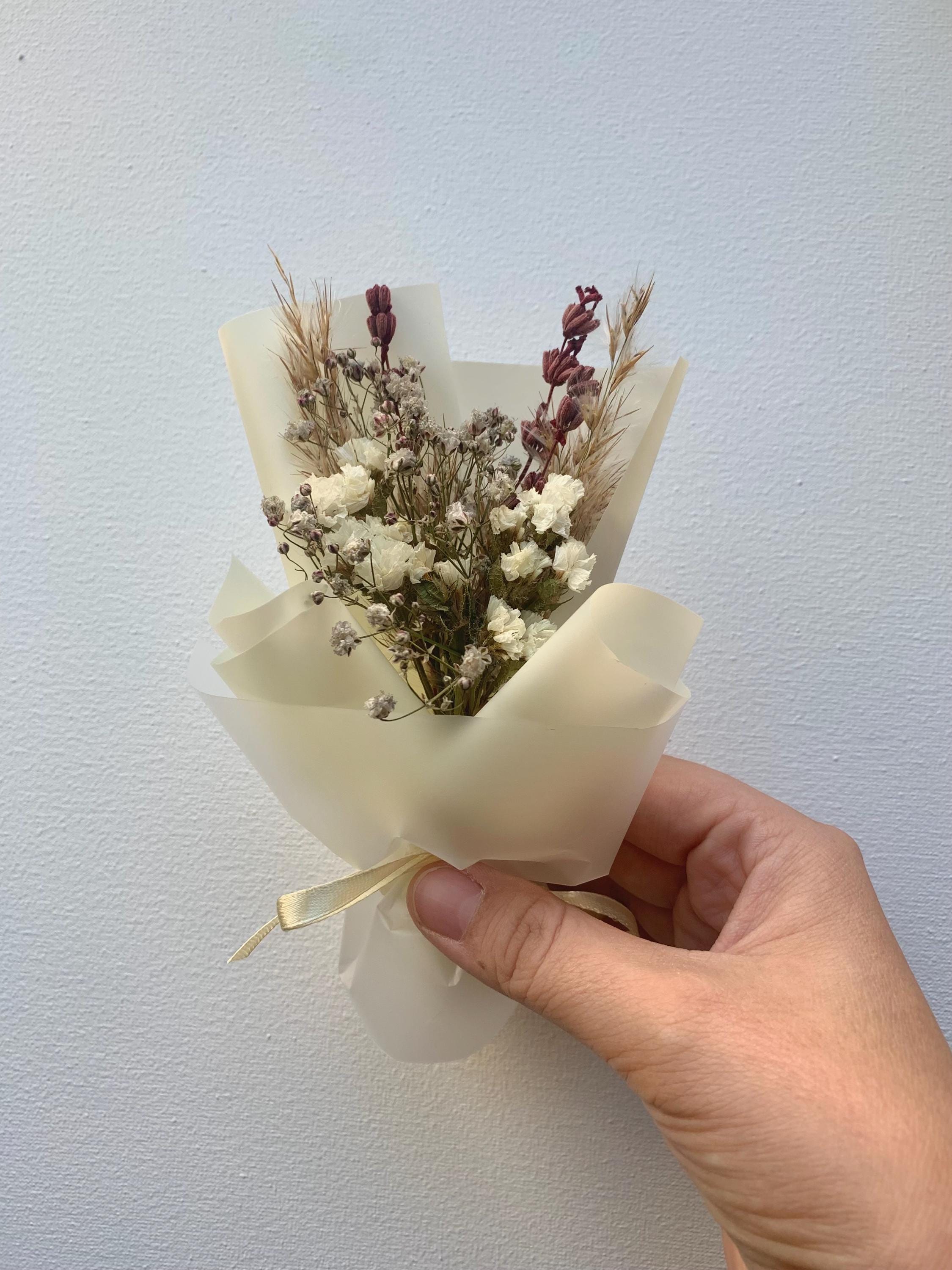 Gift for Her Dried Flower Bouquet & Pumpkin Wax Melts and Mini Candles ...
