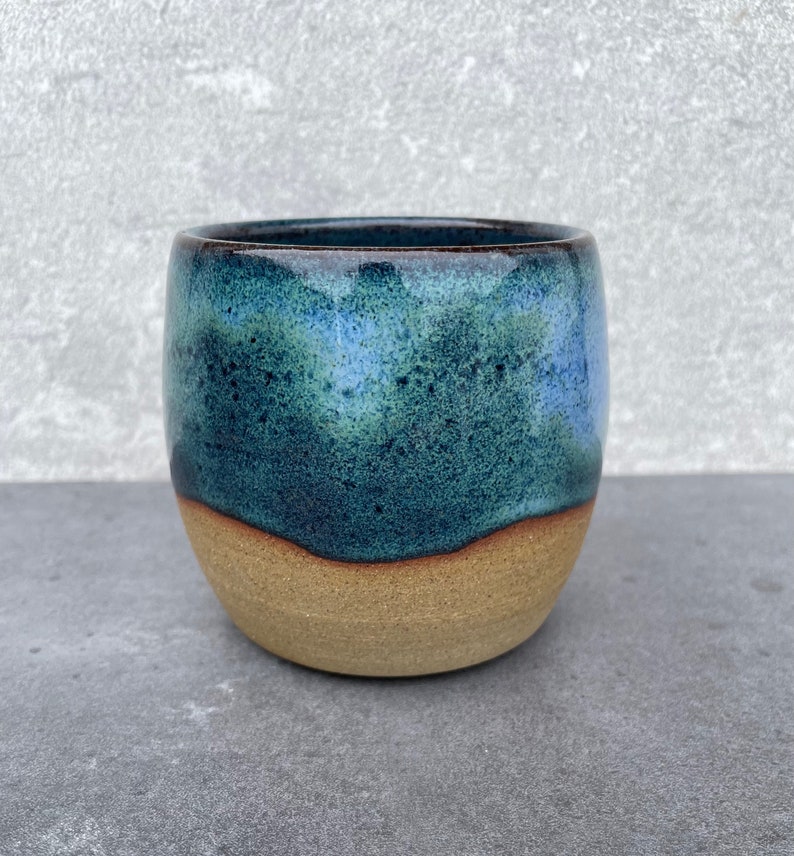 Hand Made Ceramic Tumbler Blue - Etsy UK