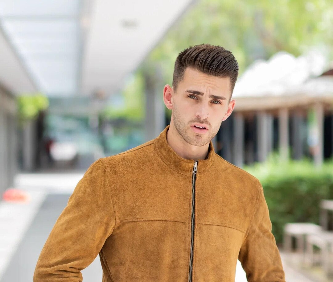 Zale Genuine Male Leather Jacket - Etsy