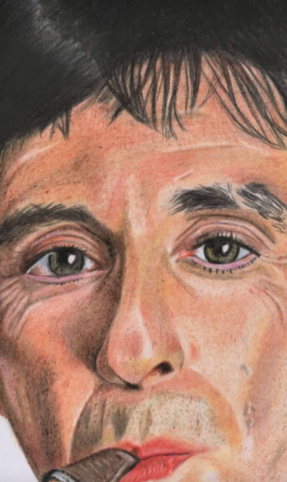 Pencil Drawing of Scarface - Etsy