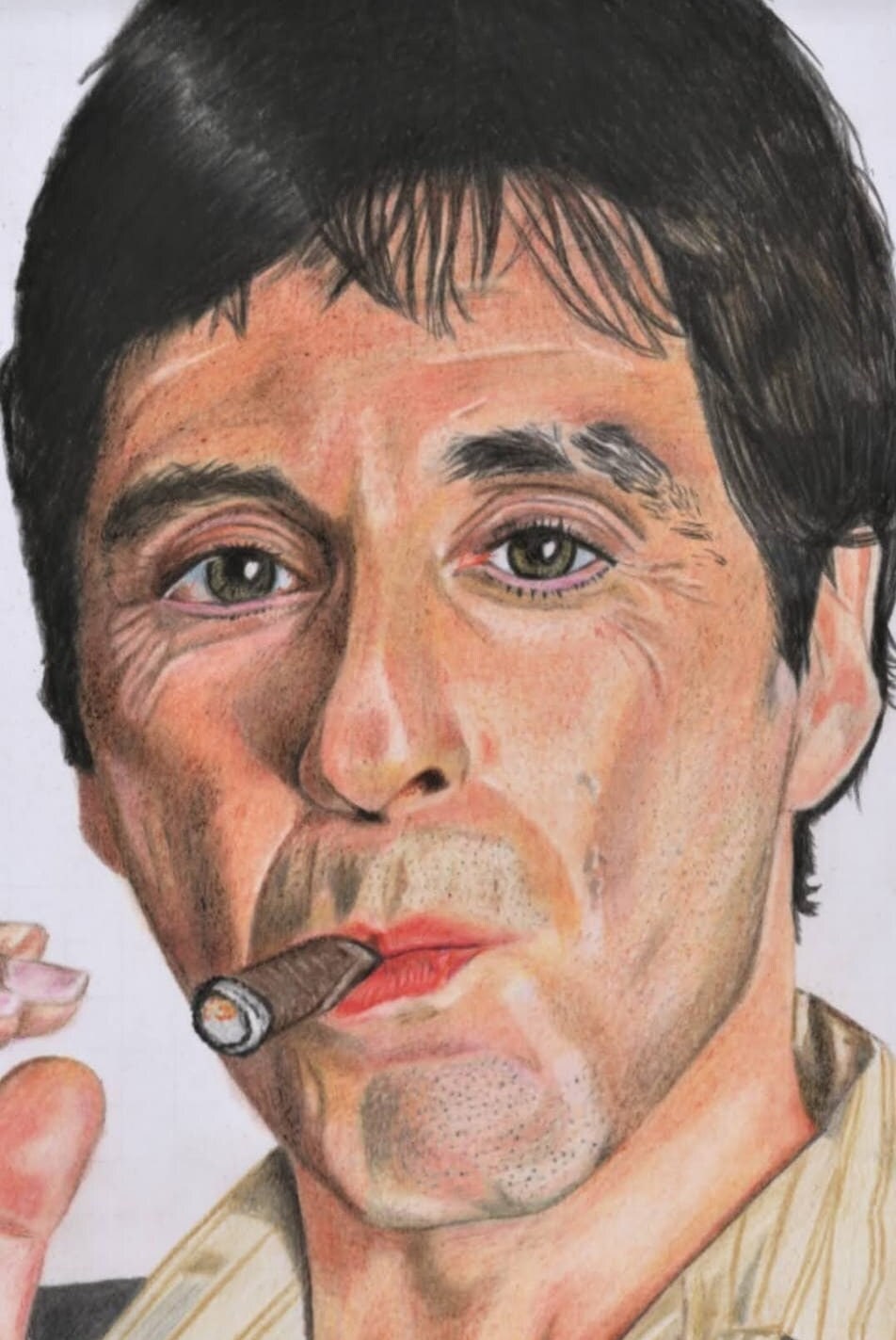 Pencil Drawing of Scarface - Etsy