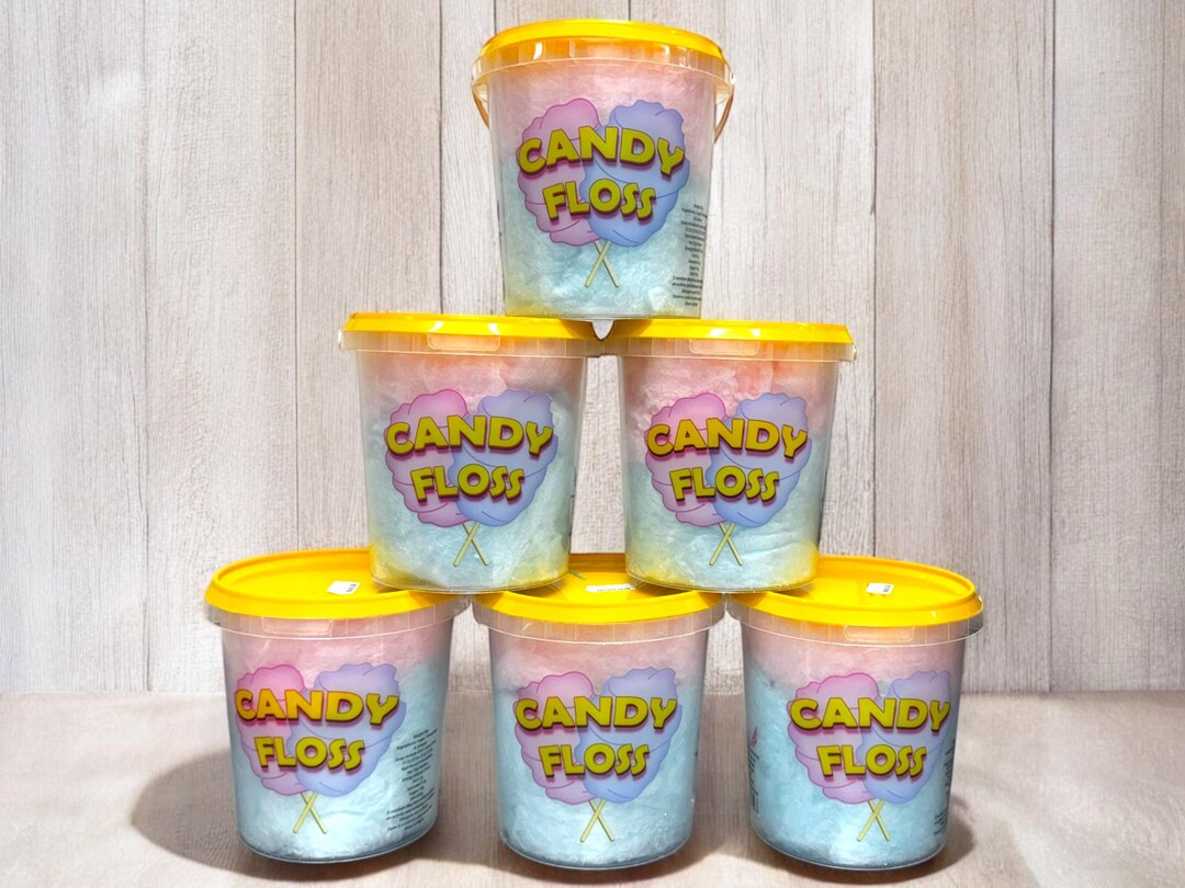 6x 30g Candy Floss Tubs - Etsy UK