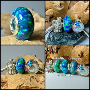 Opal Pandora Charm Gem Bead White, Gift for Her, Fits Armband Bracelt ...