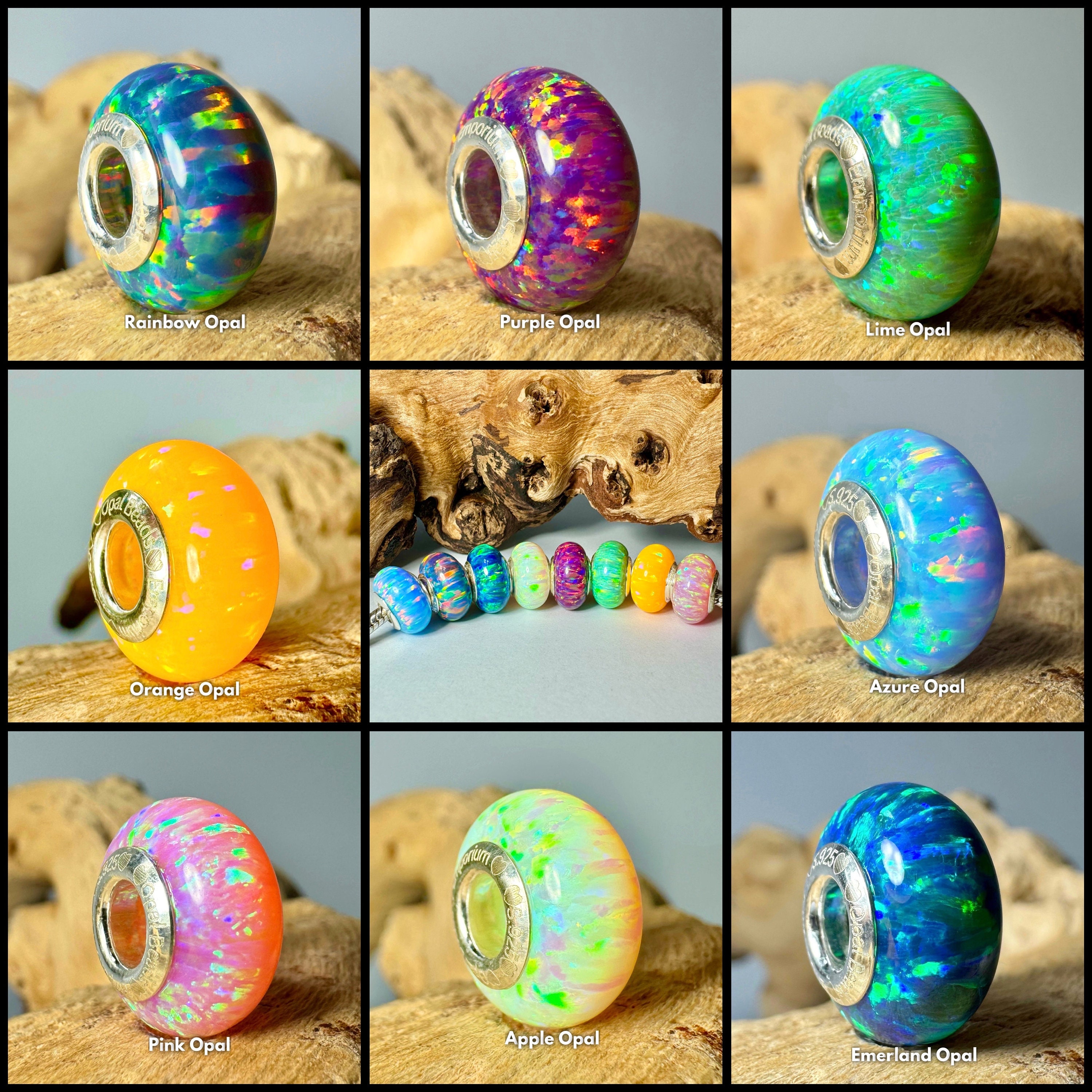 Opal Pandora Charm Gem Bead White, Gift for Her, Fits Armband Bracelt ...