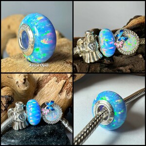 Opal Pandora Charm Gem Bead White, Gift for Her, Fits Armband Bracelt ...