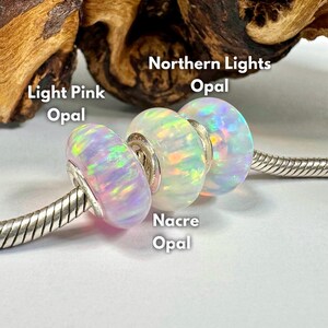 Opal Pandora Charm Gem Bead White, Gift for Her, Fits Armband Bracelt ...