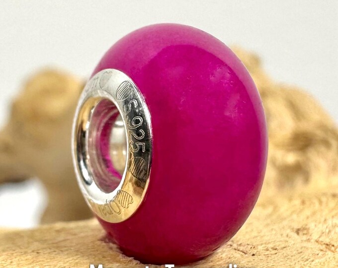 Natural Stone Charms Bead Red Coral Mineral Crystal, Pandora Bracelet ...