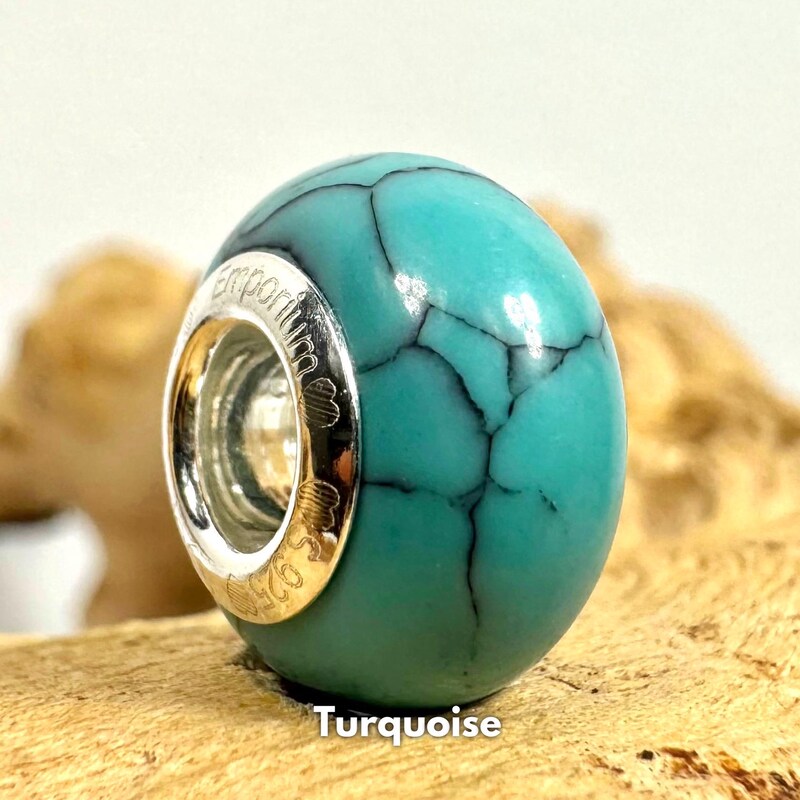 Turquoise Pandora Murano - Etsy UK