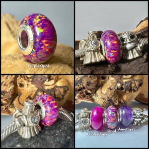 Opal Pandora Charm Gem Bead White, Gift for Her, Fits Armband Bracelt ...