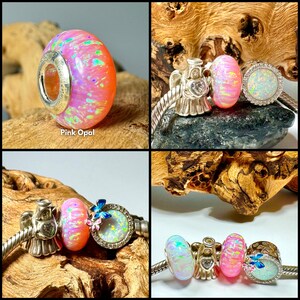 Opal Pandora Charm Gem Bead White, Gift for Her, Fits Armband Bracelt ...