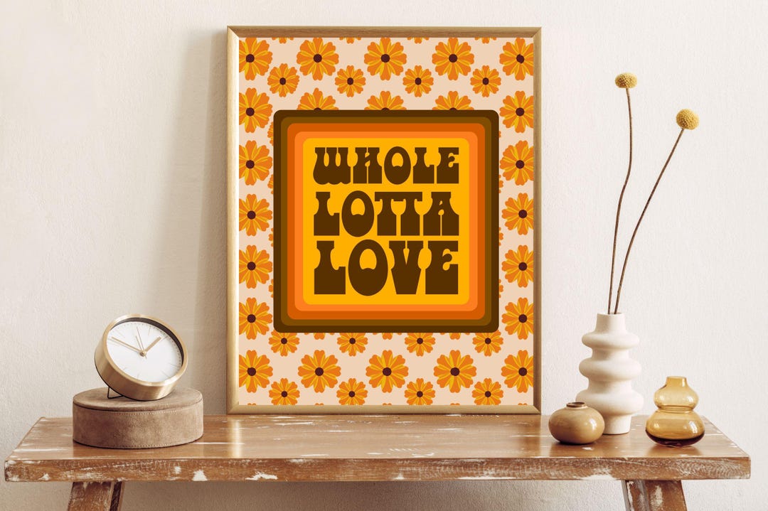 70s Poster, 70s Wall Art, Digital Download, Midcentury Modern, 70s ...