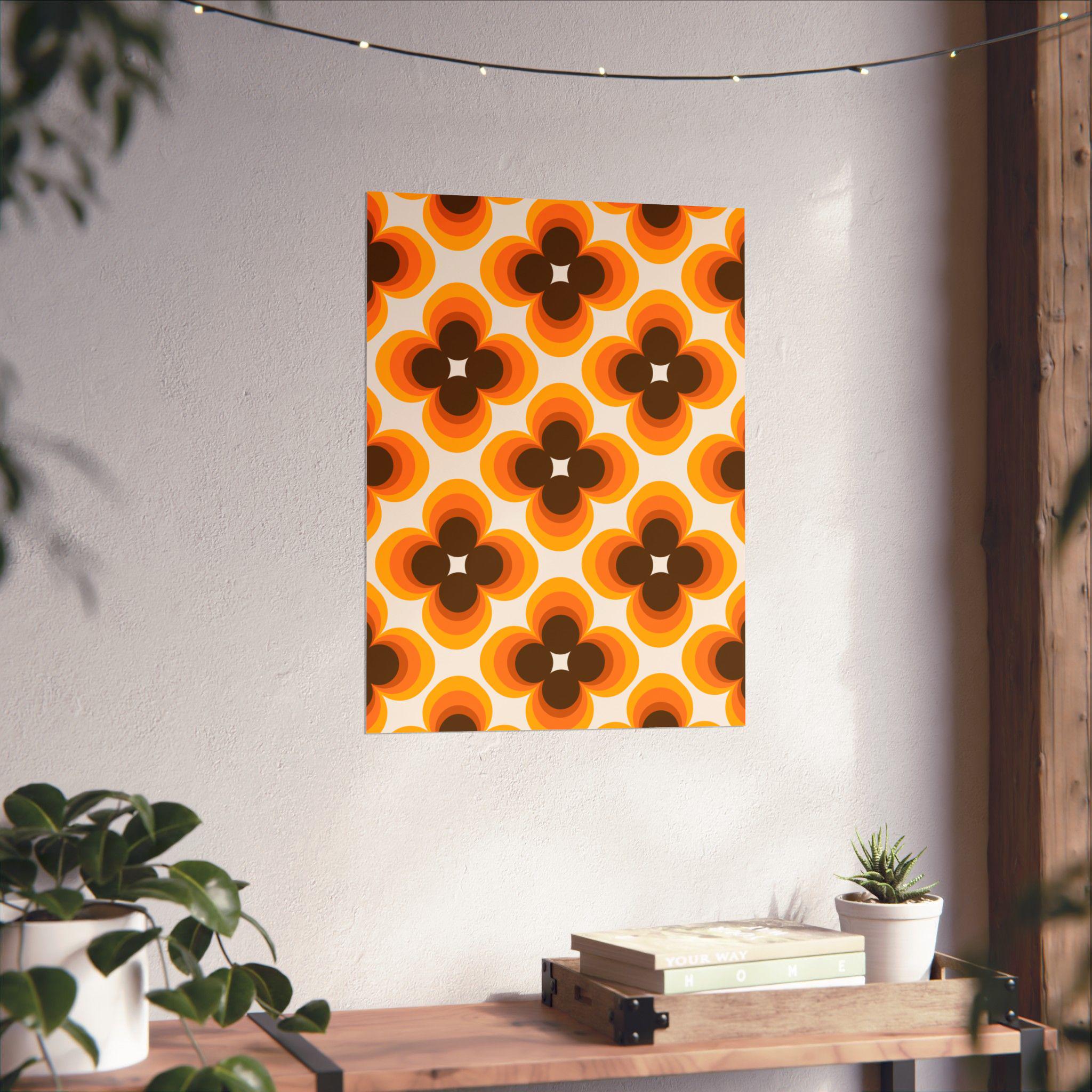 70s Poster, Retro Wall Art, 70s Wall Art, 70s Home Decor, 70s Floral ...