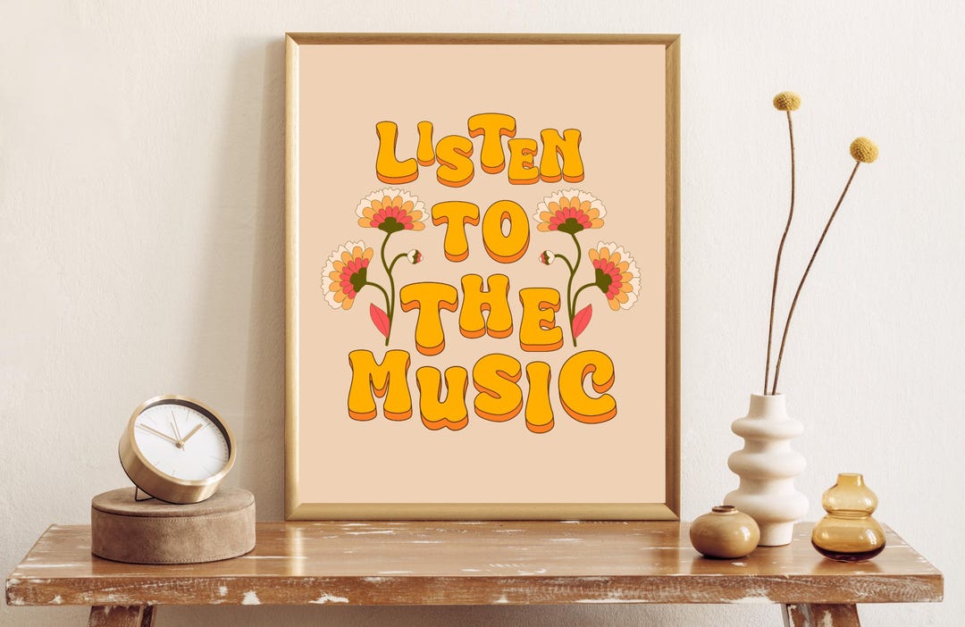 70s Printable, 70s Wall Art, 70s Digital Print, Boho, Digital Download ...