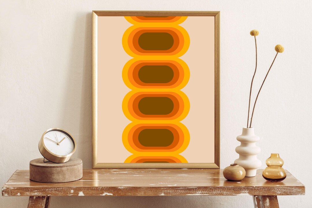 70s Poster, 70s Wall Art, Digital Download, Midcentury Modern Wall Art ...