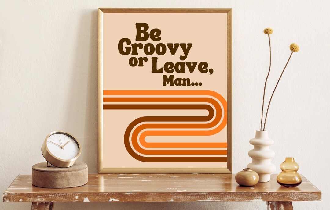 70s Poster, 70s Wall Art, Digital Download, Midcentury Modern Wall Art ...
