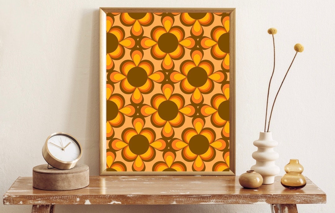 70s Poster, 70s Wall Art, Digital Download, Midcentury Modern Wall Art ...
