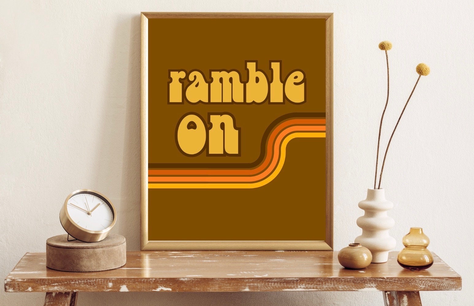 70s Poster 70s Wall Art Digital Download Midcentury Modern - Etsy