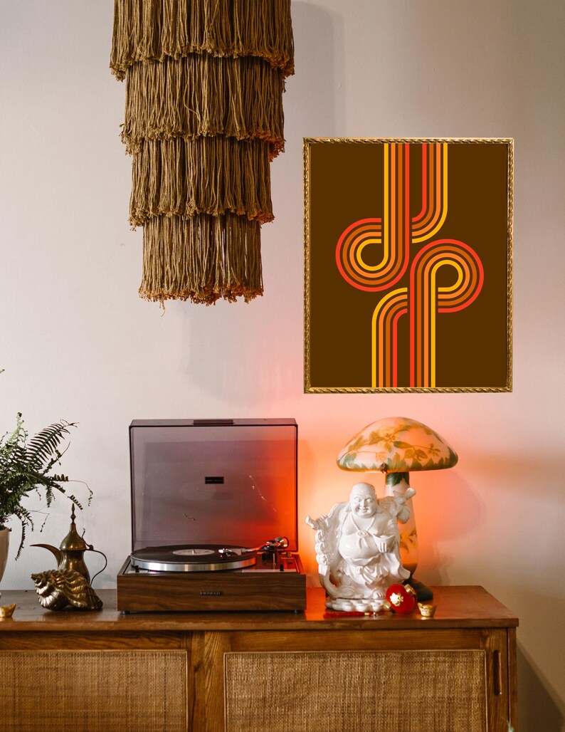 70s Poster, Retro Poster, 70s Sunset, 70s Wall Art, 1970s, 70s Home ...