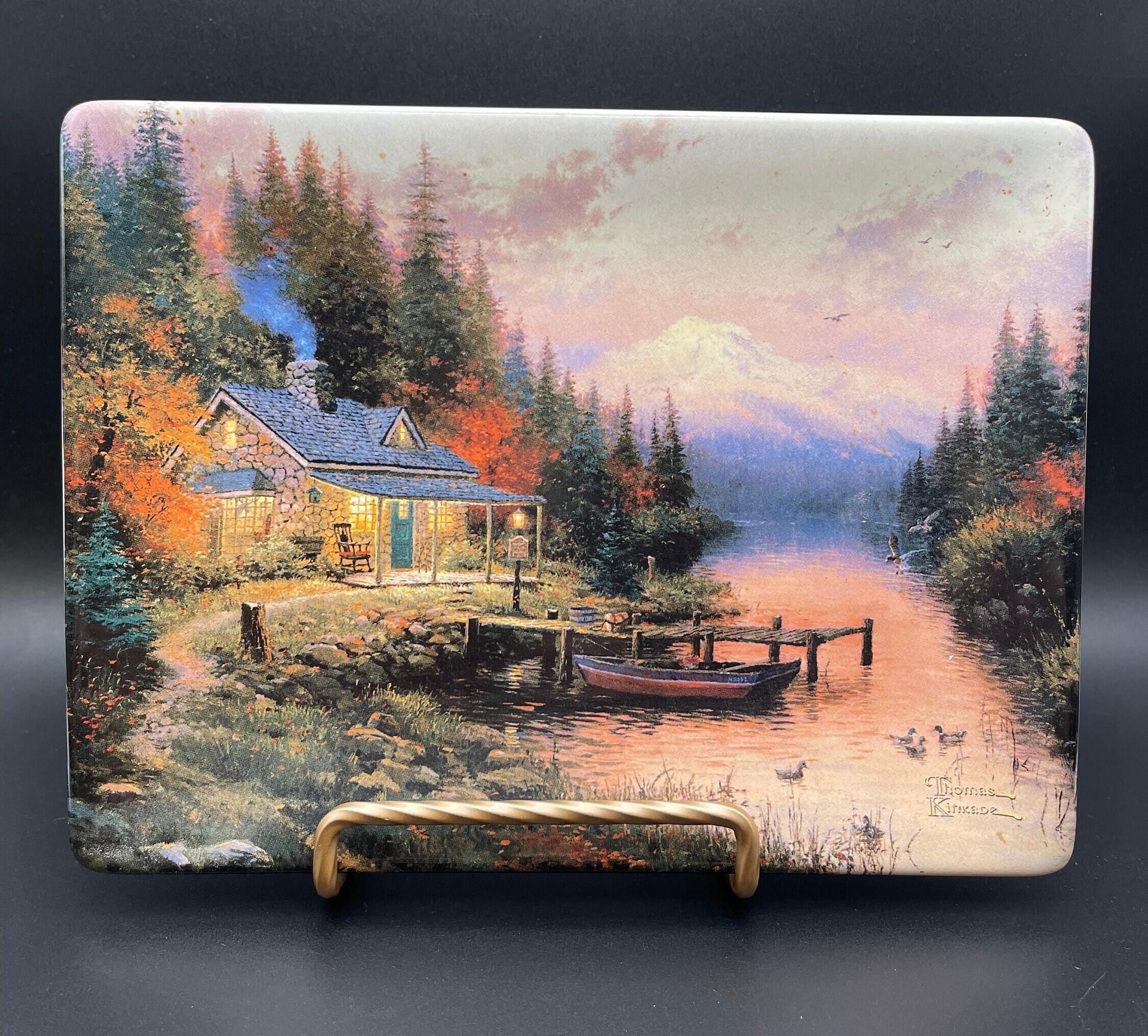 Thomas Kinkade's the End of a Perfect Day Limited Edition 8 X 6 ...