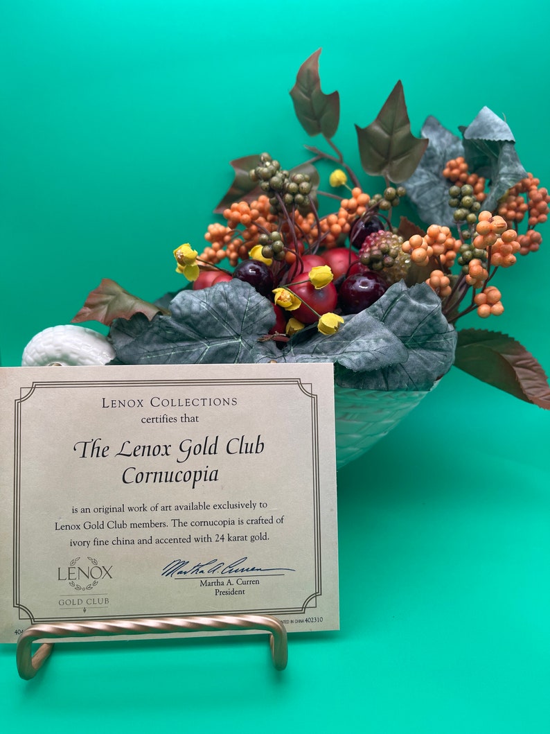 Lenox 2004 Gold Club Cornucopia - Etsy