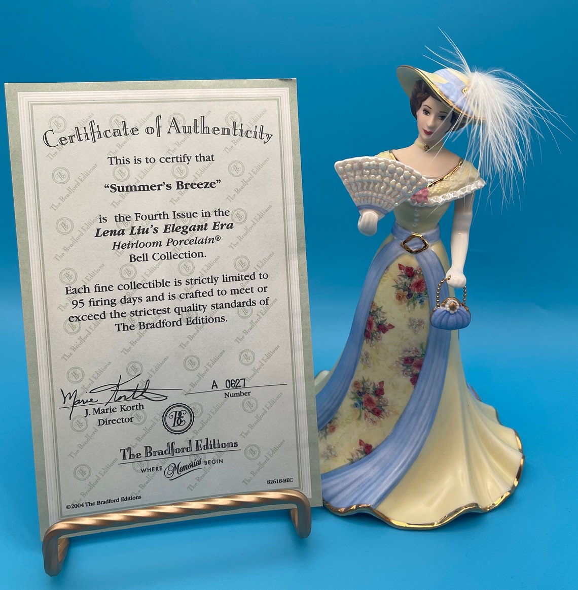 Lena Liu "summer's Breeze" Heirloom Porcelain Bradford Exchange Elegant ...