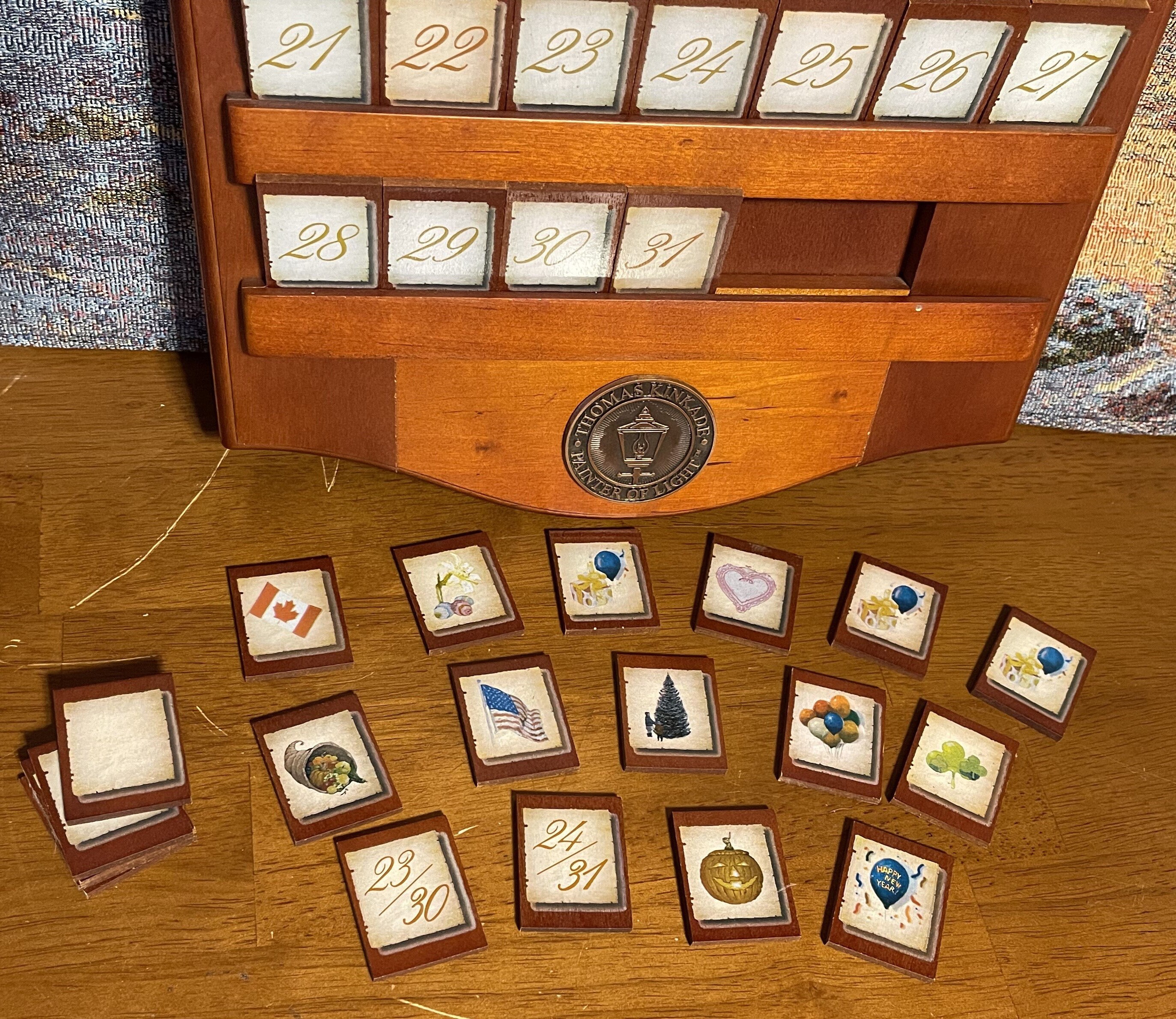 Thomas Kinkade simpler Times Perpetual Calendar - Etsy