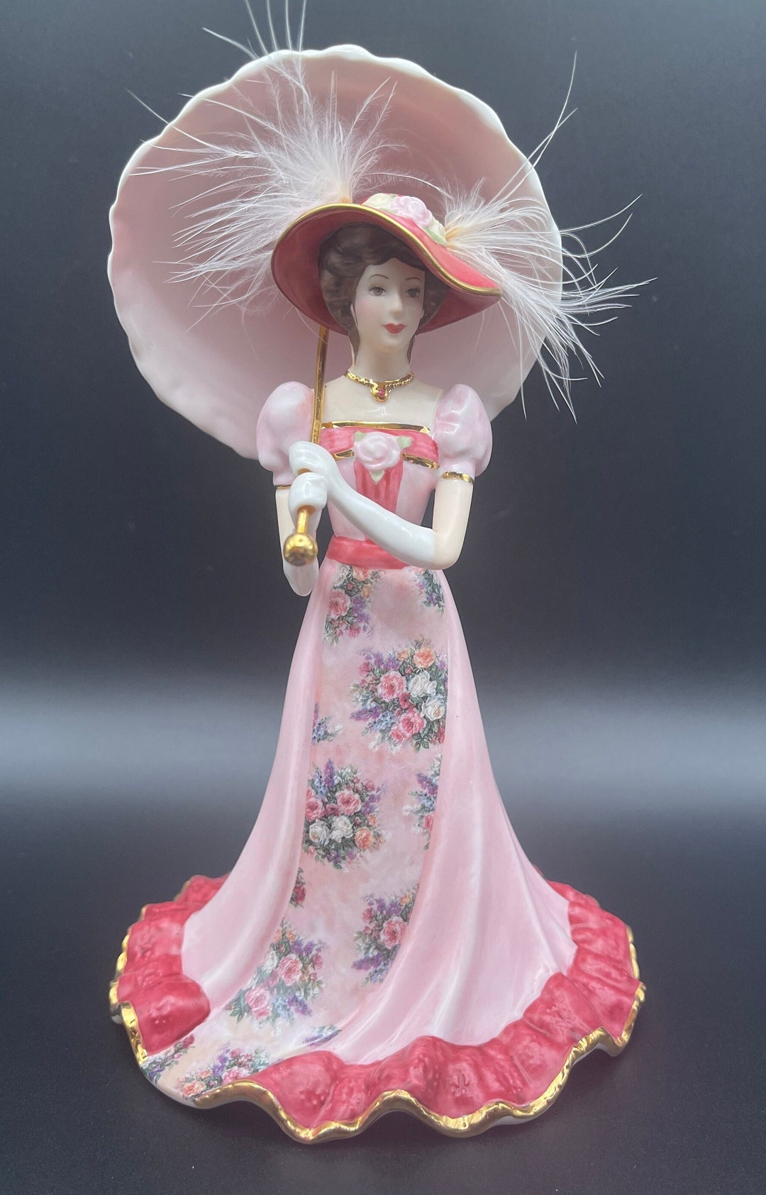 Lena Liu "stroll in the Park" Heirloom Porcelain Bradford Exchange ...